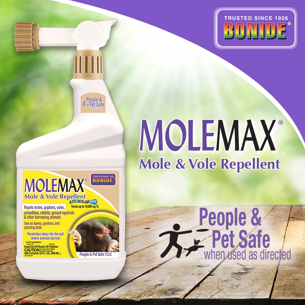 Bonide MoleMax® Mole & Vole Repellent RTS - Maize, KS - Andover, KS ...